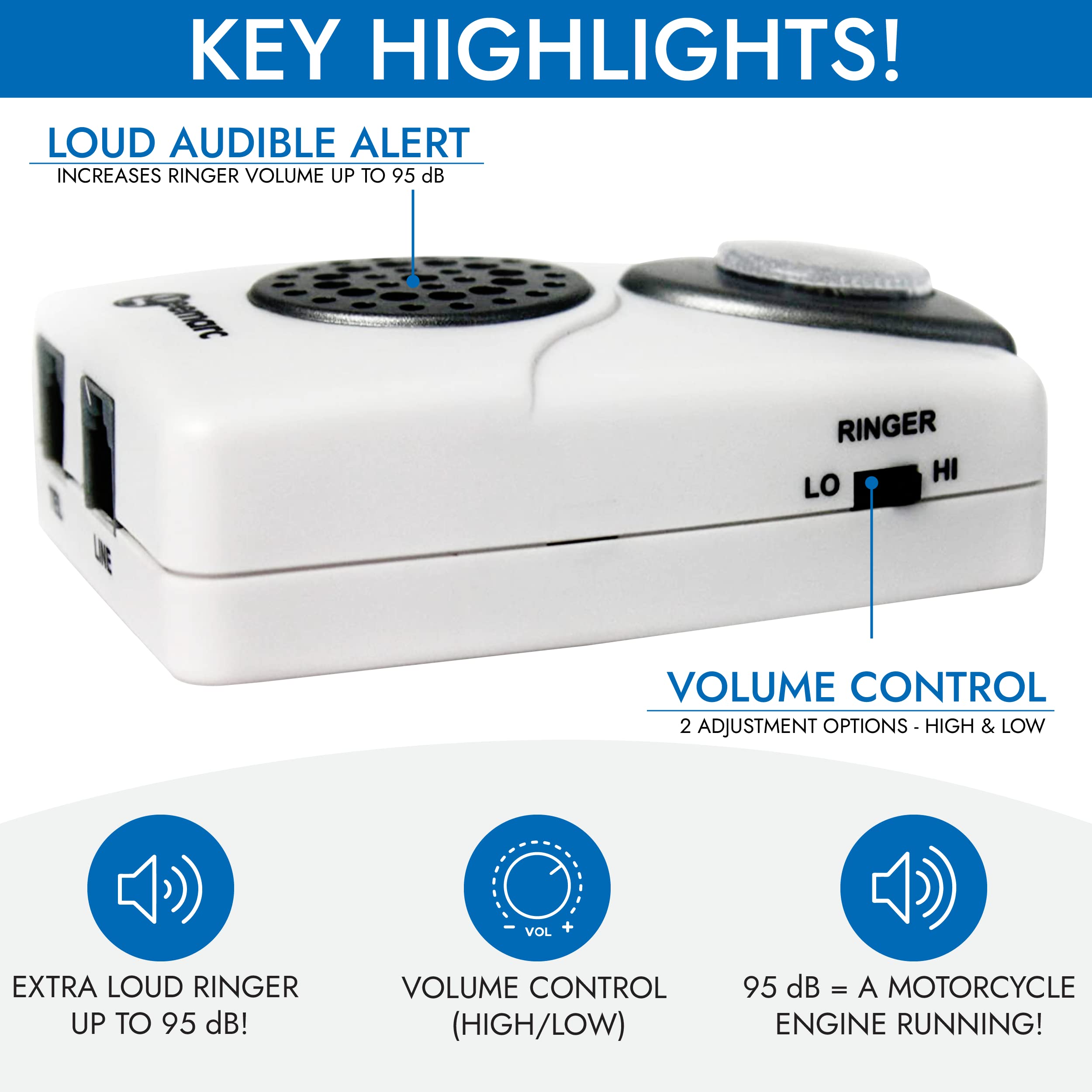 Mua Geemarc CL-11 in-Line Telephone Ringer Amplifier with Extra Bright ...