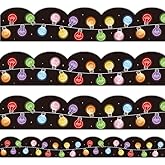 Amazon.com: Whaline 32.8ft Christmas Light Bulletin Board Borders ...