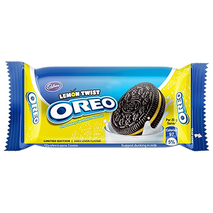 Cadbury Oreo Lemon Twist Limited Edition Crème Biscuit, 50g: Amazon.in ...