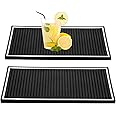 Amazon.com: Jucoan 2 Pack Bar Mat, 12 x 6 x 0.4 Inch Thicken Rubber Bar ...