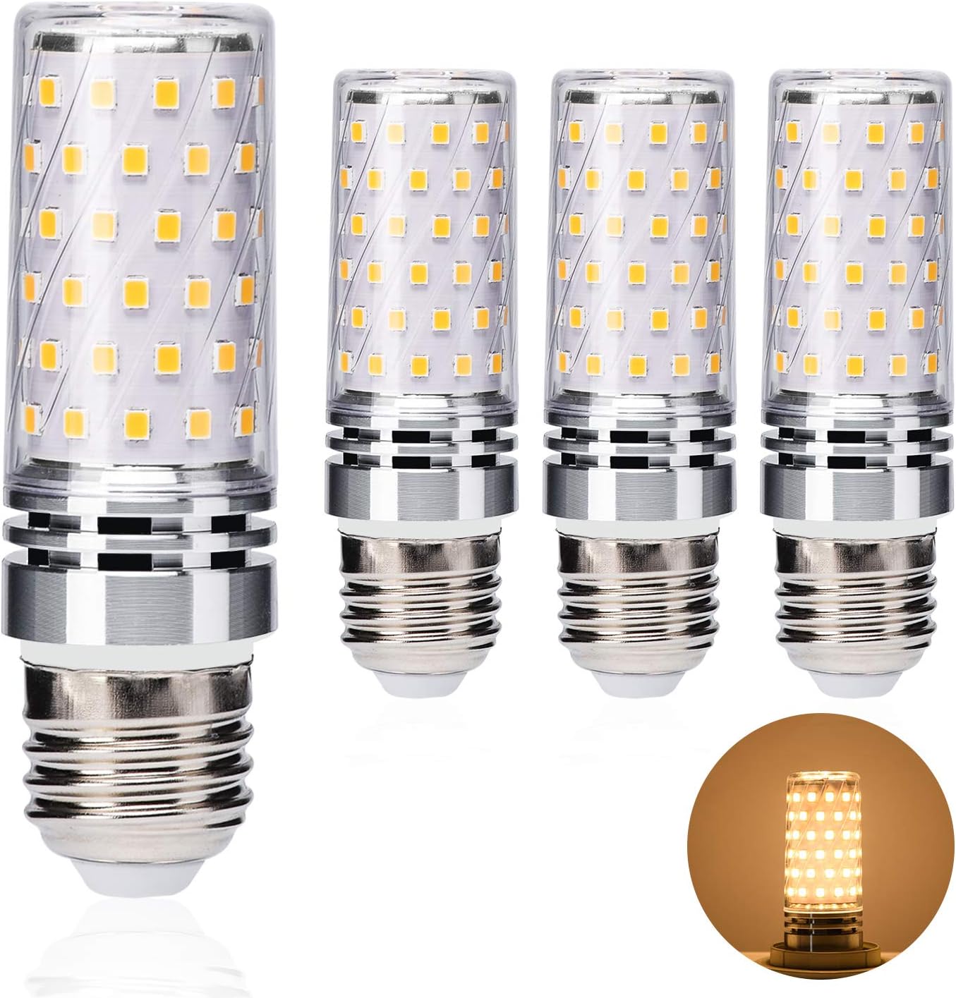 Yuiip LED E27 Edison Screw Bulb 8W 720lm Warm White 3000K 60W Yuiip LED E27 Edison Screw Bulb 8W 720lm Warm White 3000K 60W