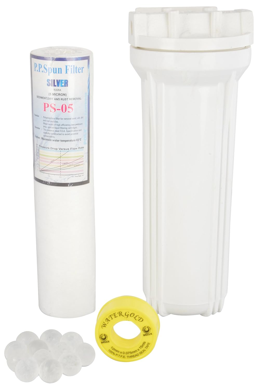 Buy pre Filter kit 1+5(bowel+ Antiscalant Tablets+taflon+spun filter ...