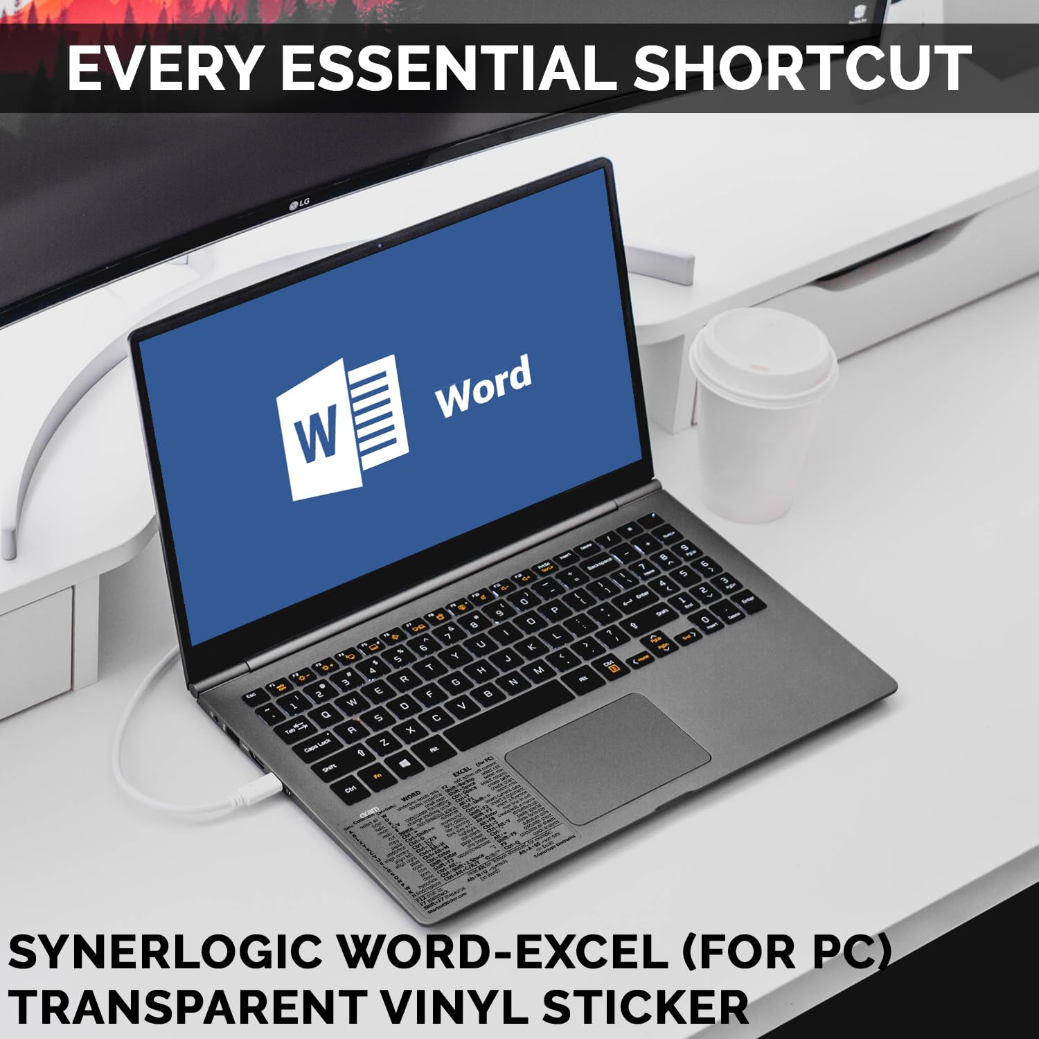 Mua Synerlogic Word/Excel Windows Shortcut Sticker | Reference Guide Keyboard Shortcut Sticker ...