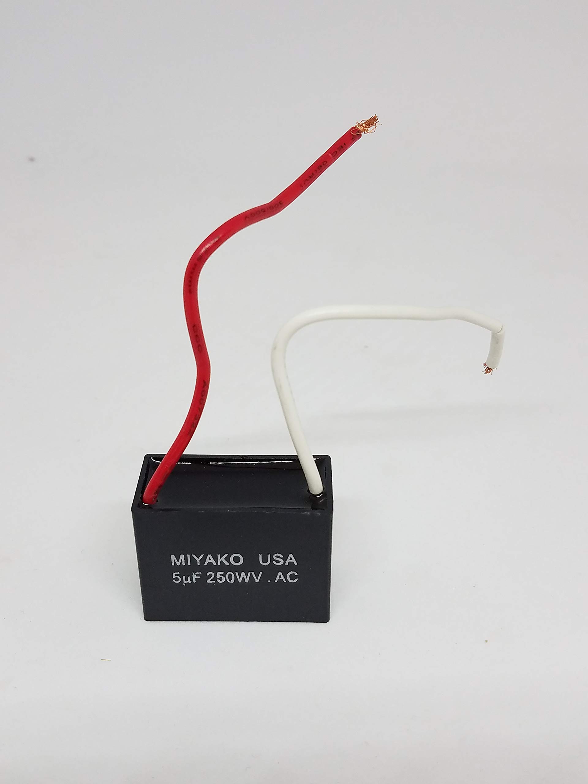 1 Piece Ceiling Fan Capacitor Cap 5 mfd 5 uf 5uf 250V 2 Universal ...