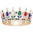 Amazon.com: YOUlDIANZI Queen Crown Rhinestone Wedding Crowns and Tiaras ...