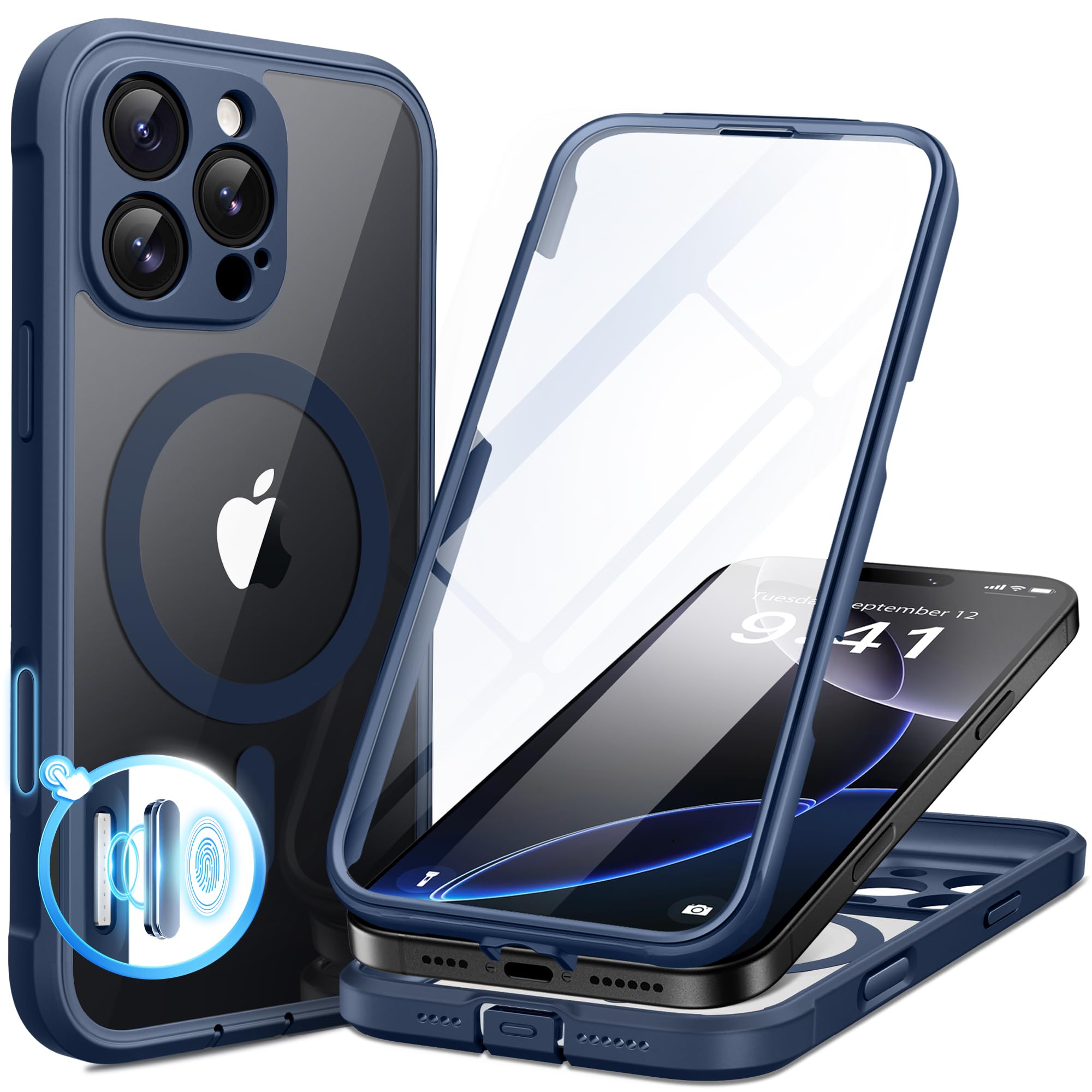 BERFY Magnetic for iPhone 16 Pro Max Case, Compatible with MagSafe ...