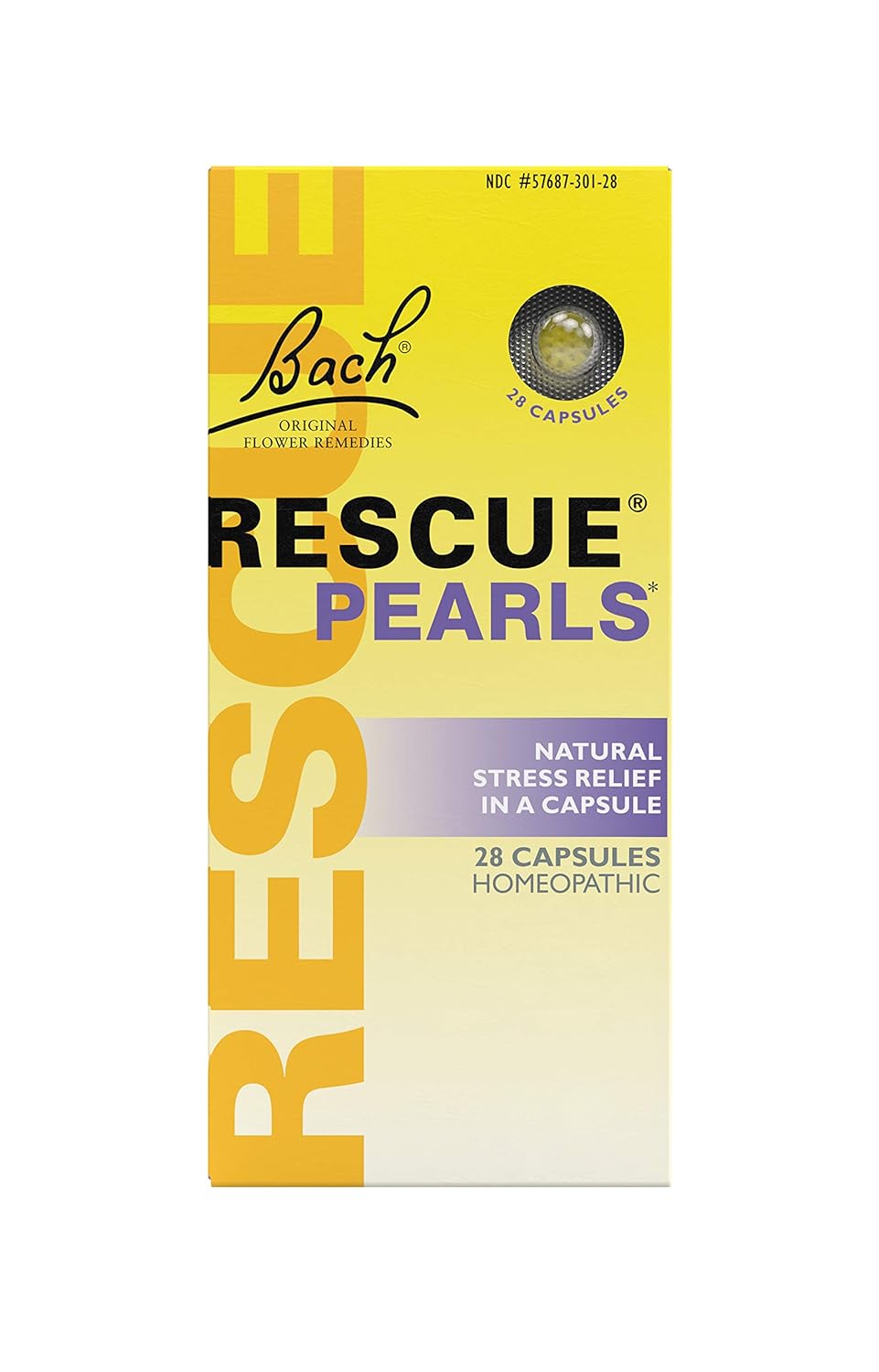 Bach Rescue Pearls Natural Stress Relief, 28 Capsules – BigaMart