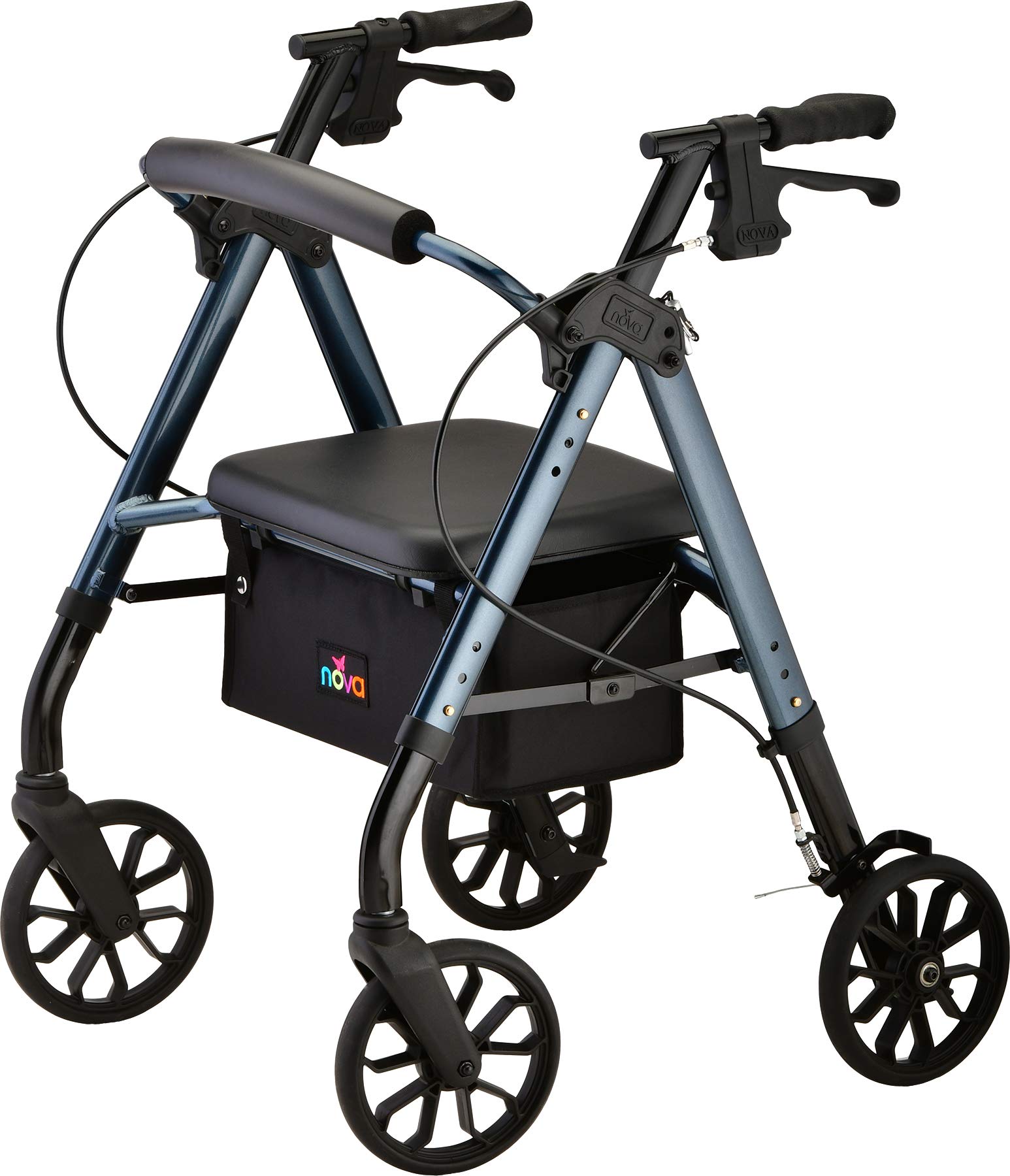 NOVA Star 8 Petite Rollator Walker with Perfect Fit Size System ...