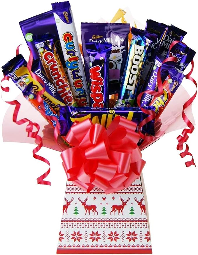 Cadburys Christmas Treats Chocolate Bouquet Tree Explosion Gift Hamper ...