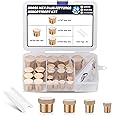 Amazon.com: Ailbiuko 24 PCS Brass Hex Pipe Plug Fittings Kits 1/8" 1/4" 3/8" 1/2" NTP Brass Plug ...
