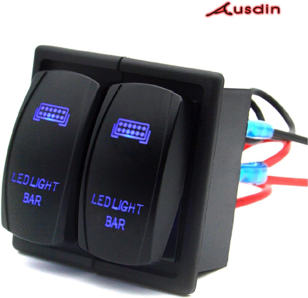 Amazon.com: Rocker Switch, Switch Panel, Ausdin Led Light Bar Rocker ...