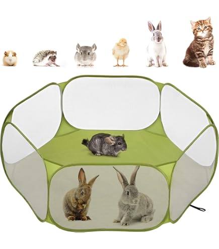 Play Pen With Mat Ferret, Rat & Small Animal Cages Rabbit Playpen Indoor