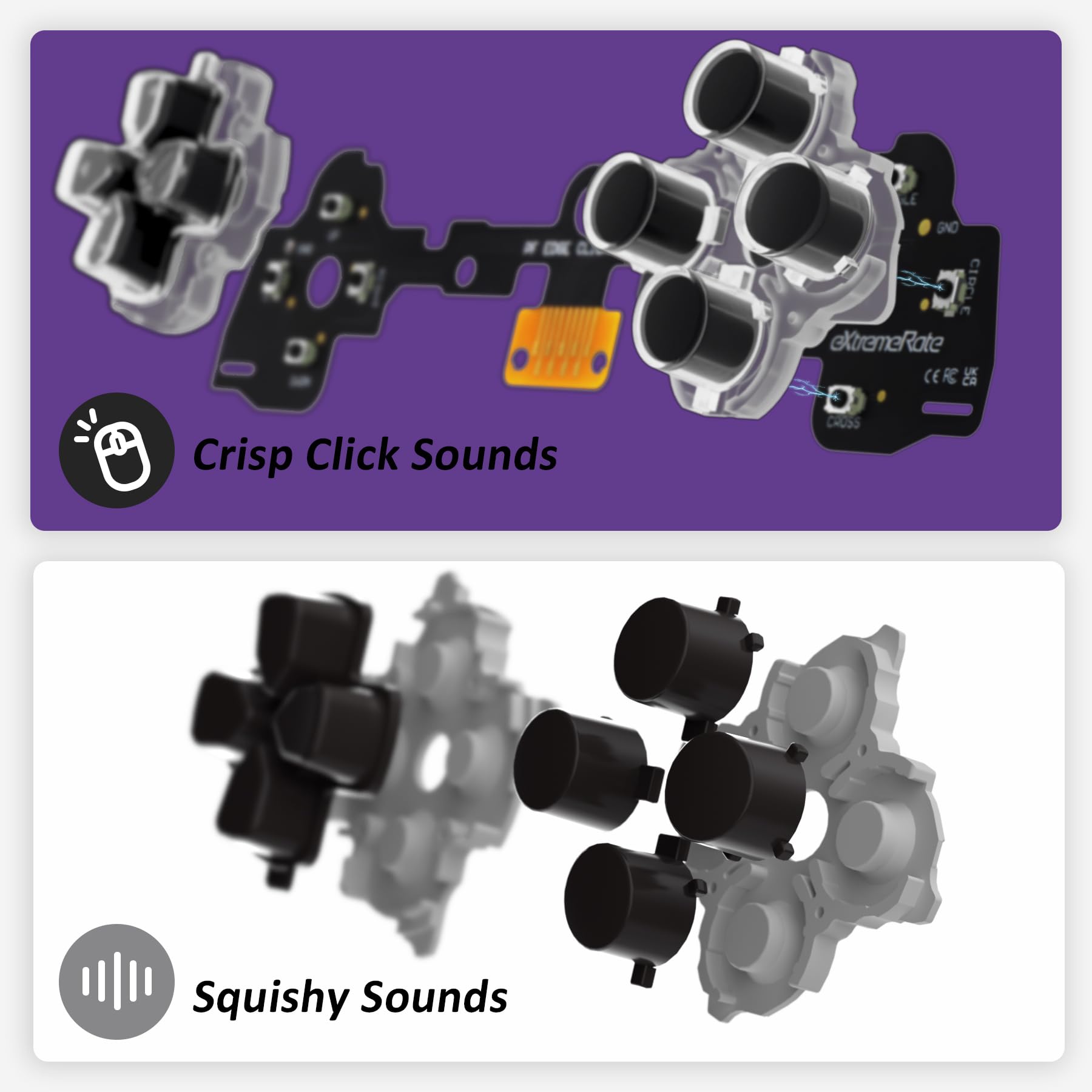 Mua eXtremeRate Face Buttons Clicky Kit for PS5 Edge Controller, Custom ...