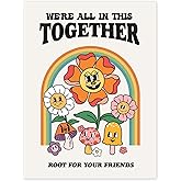 Amazon.com: Mcanpst Hippie Wall Art Vintage Wall Decor Retro Smile Flower Poster, Cute Funny ...