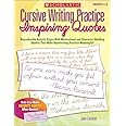Amazon.com: Cursive Writing Practice: Inspiring Quotes: Reproducible ...