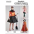 Amazon.com: Simplicity Misses' Costumes Sewing Pattern Kit Theresa ...