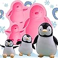 Amazon.com: ICNYEKl Luxury Large Penguin Silicone Molds,Penguin Family ...