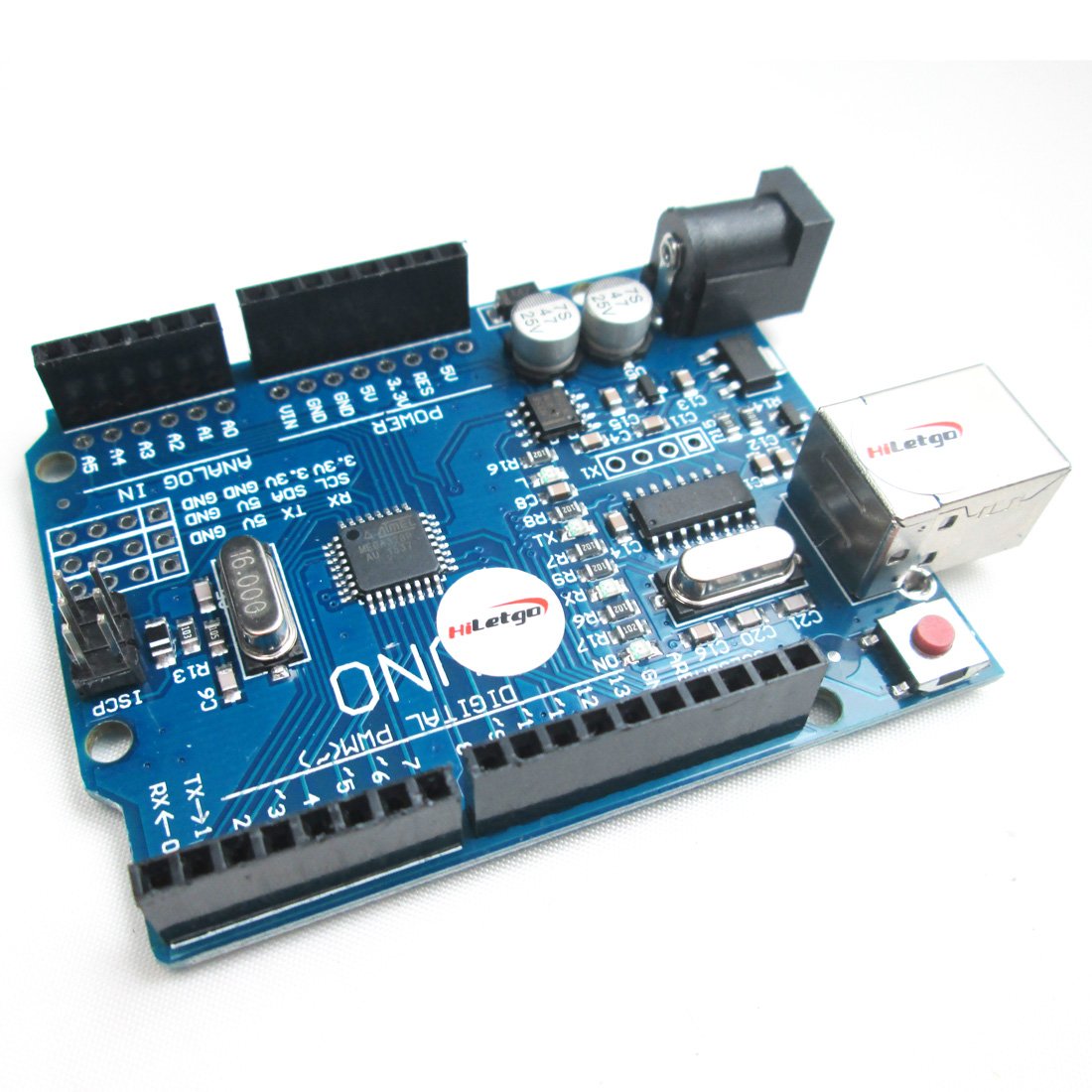 Materiale elettrico Hiletgo uno R3 ATMEGA328P CH340 scheda di sviluppo ...