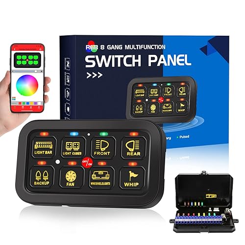 ALAVENTE Universal 8 Gang Switch Panel, Automatic Dimmable Electronic ...