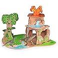 Amazon.com: Papo - The Land of Dinosaurs - Realistic Wooden Playset ...