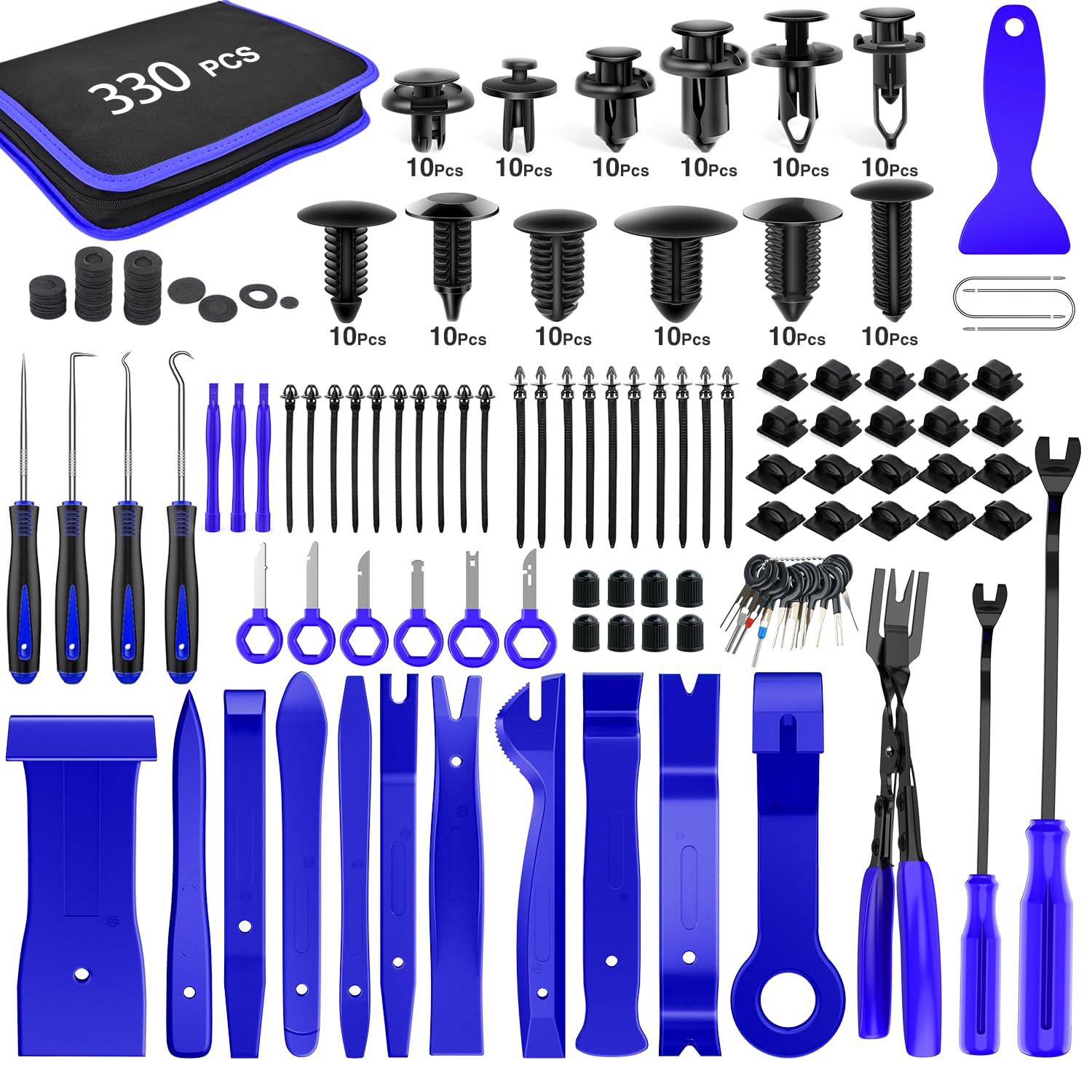 GOOACC 330Pcs Trim Removal Tool, Auto Push Pin Bumper Retainer Clip Set ...