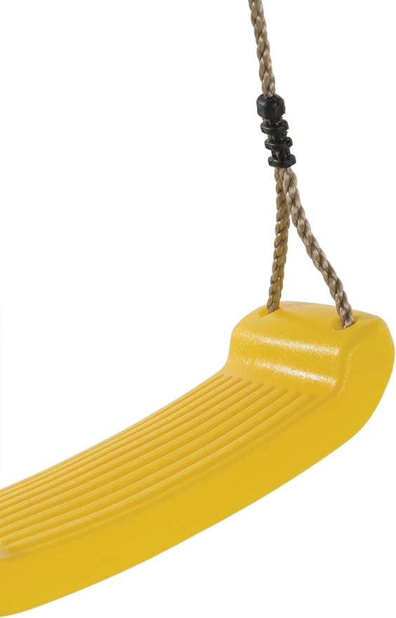 Deluxe Blow Molded Plastic Swing Seat - Yellow: Amazon.co.uk: Toys & Games
