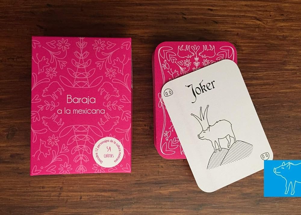 Baraja A La Mexicana Rosa: Póker con personajes de México / Arte y ...
