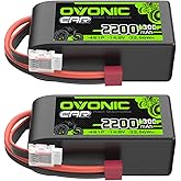 Amazon.com: OVONIC 4S LiPo Battery 3500mAh 14.8V 130C RC Battery with Dean-Style T Connector ...