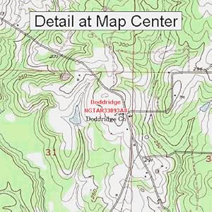 Amazon.com : USGS Topographic Quadrangle Map - Doddridge, Arkansas ...