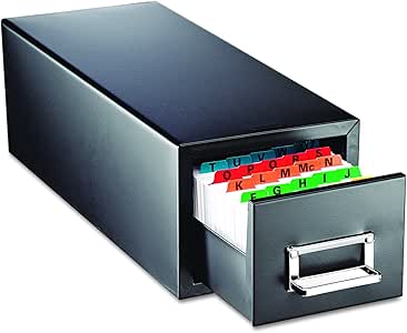 Amazon.com : STEELMASTER Steel Single Card File Drawer for 5" x 8 ...