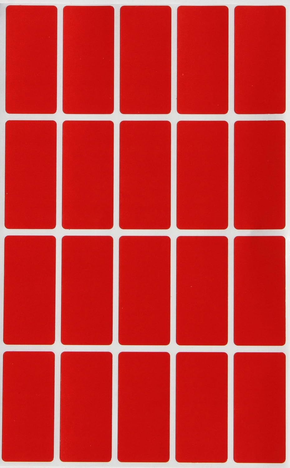 Royal Green Red Rectangle Stickers 4cm x 2cm – Color Coding Labels ...