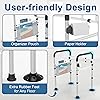HOMLAND Toilet Safety Rails for Seniors, FSA/HSA Eligible Adjustable ...