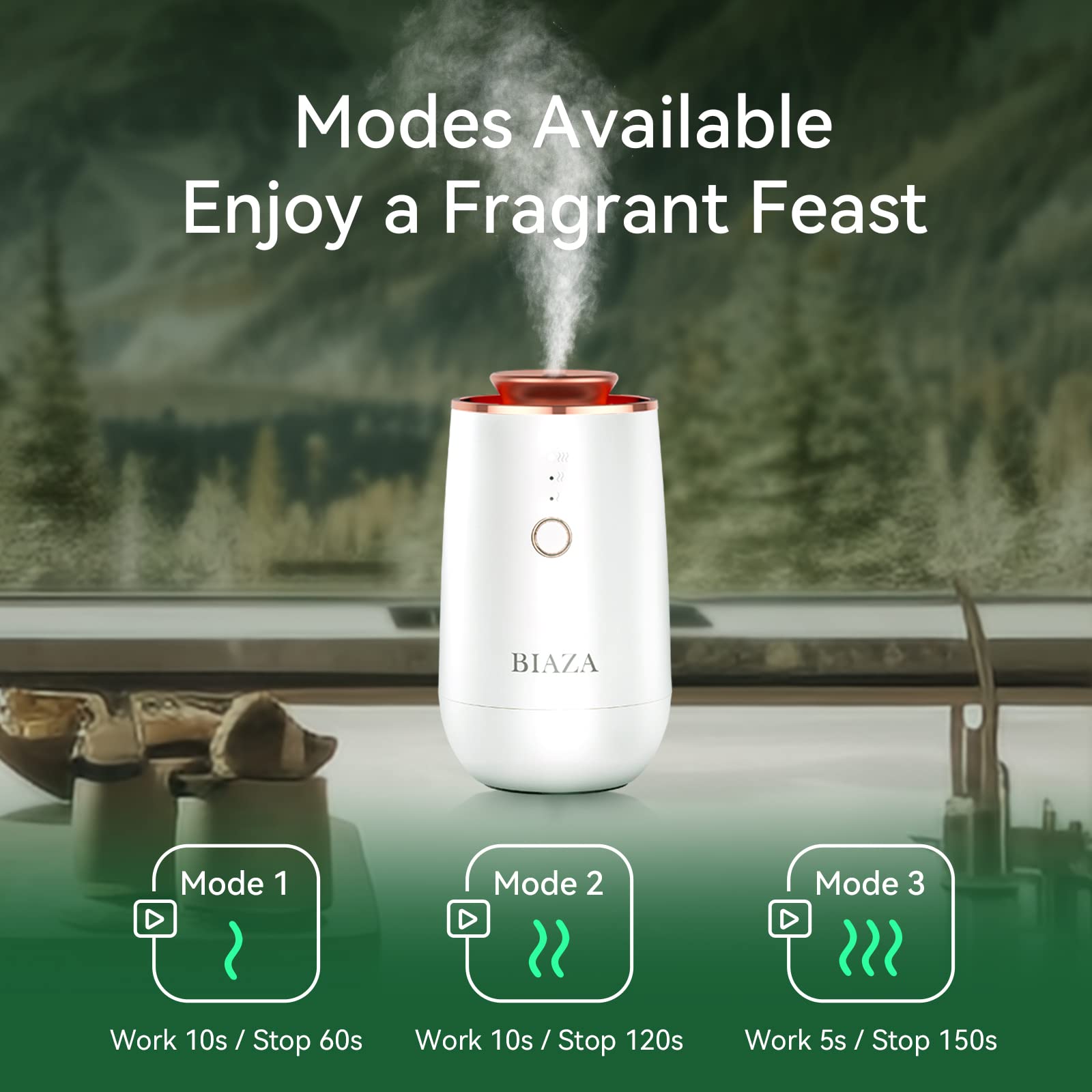 Mua Waterless Diffuser For Essential Oil Cordless Aromatherapy Diffuser With 3 Mist Levels