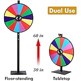 T-SIGN 24 Inch Spinning Prize Wheel Spinner Stand, Tabletop or Floor ...