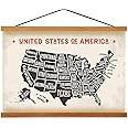 Amazon.com: Magnetic Poster Hanger Frame 48 Inch Wide, Teak, Strong ...