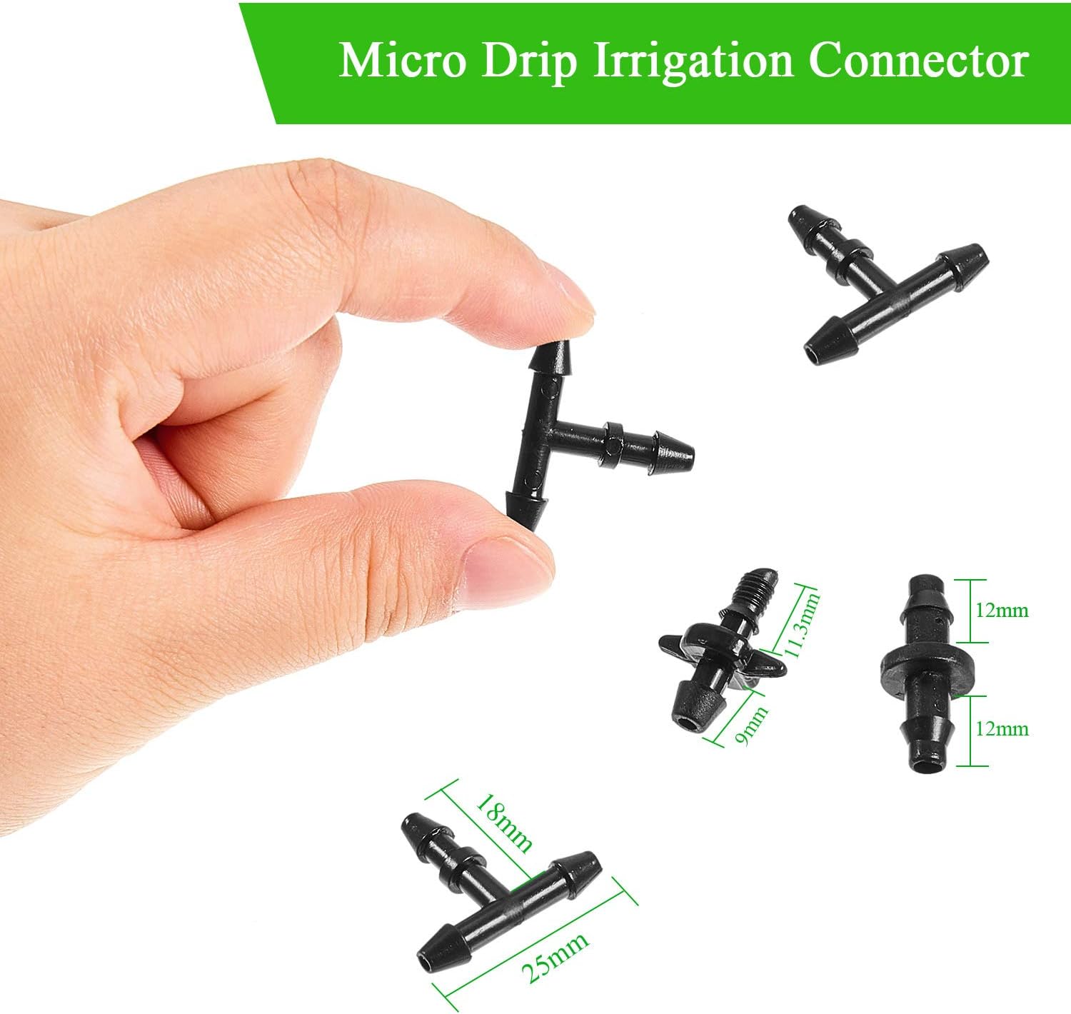 Outus 48 Pieces Irrigation Connector Set, 12 Straight/Thread Connector ...