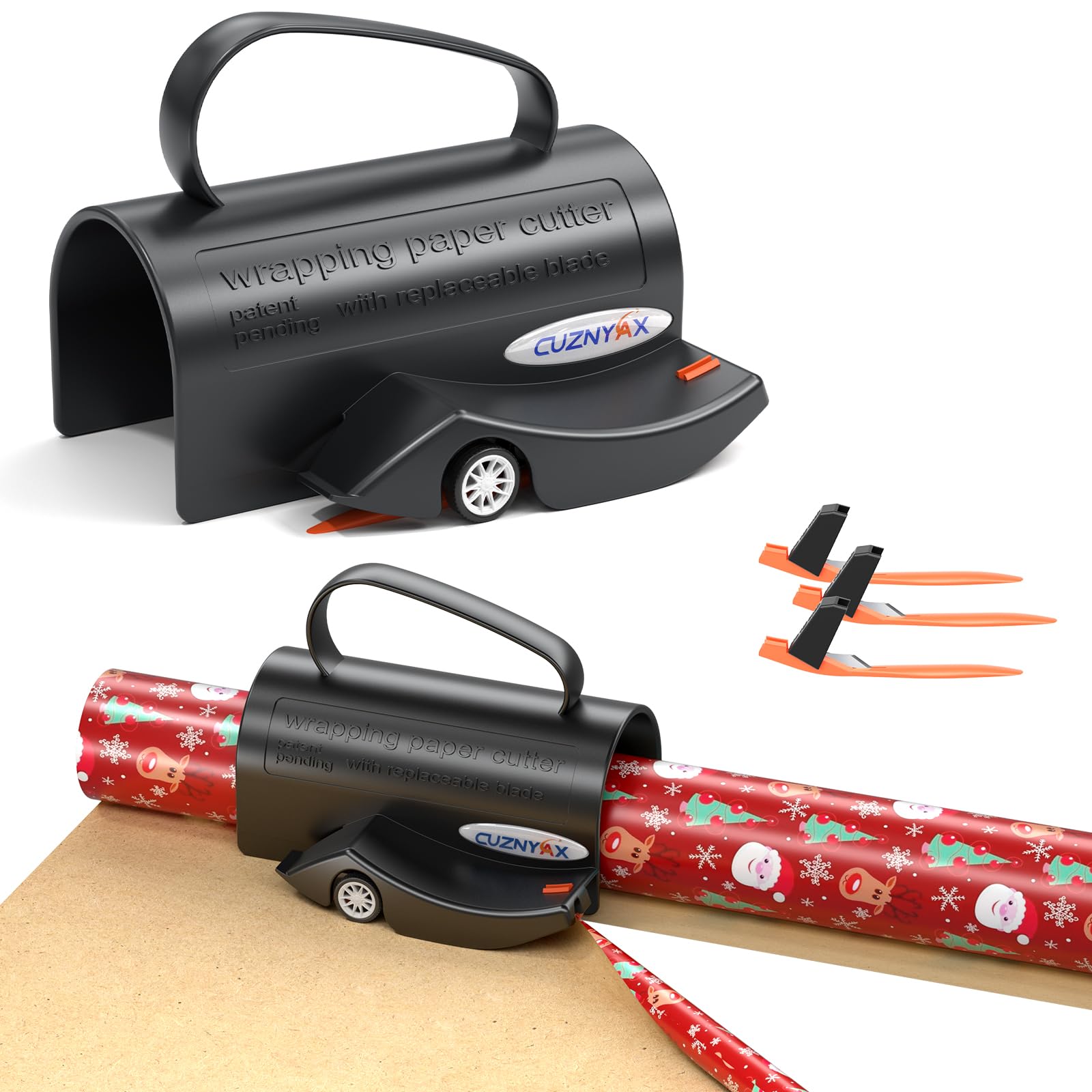 Wrapping Paper Cutter with Handle Gift Wrap Cutter for Christmas Paper ...