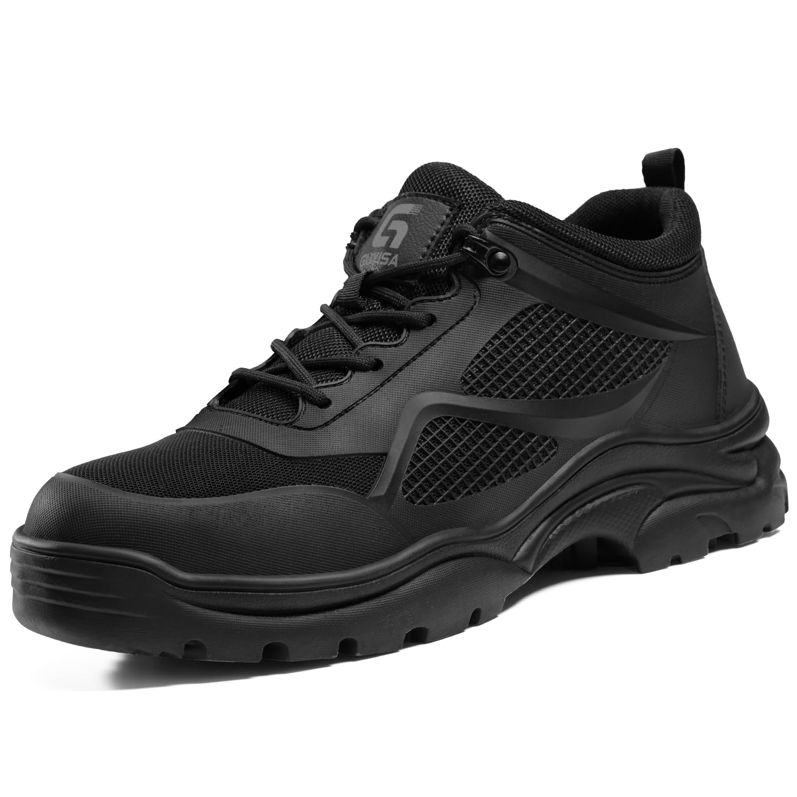 KGJIANDA Steel Toe Shoes for Men Soft and Durable Work Boots for Men ...
