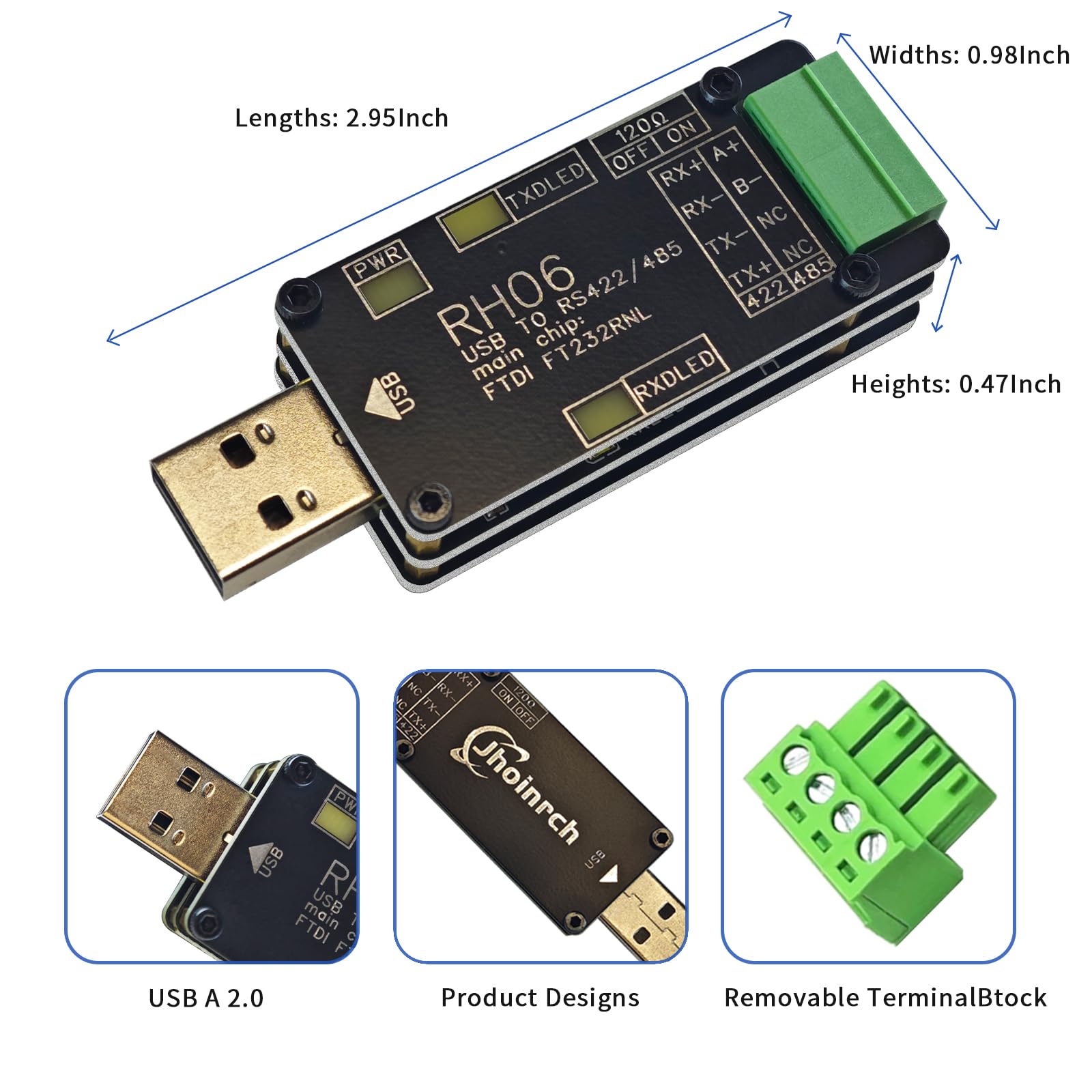 Mua Jhoinrch USB to RS485 Converter Adapter Based on FTDI FT232RNL chip ...