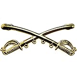 Amazon.com: U.S. Army Cavalry Gold Crossed Sabers Stetson Hat Pin, Cav ...