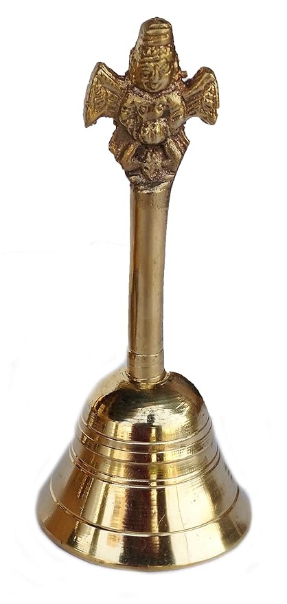 Buy Rastogi Handicrafts Brass Puja Bell, Hindu Pooja Ghanti Bell ...