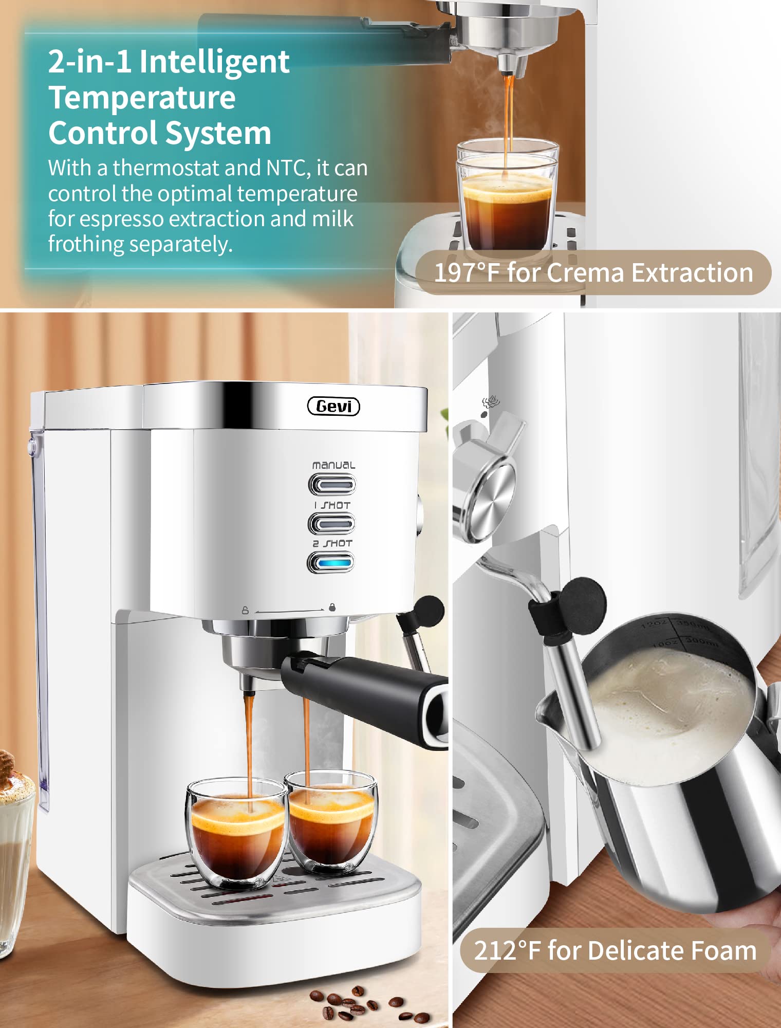 Mua Gevi Espresso Machines 20 Bar Fast Heating Commercial Automatic ...