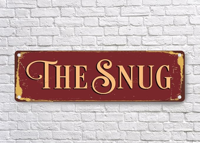 The Snug Signs, Pub Decor, Vintage Style Snug Sign, Bar Decor, Man Cave ...