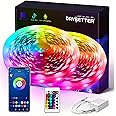 Amazon.com: DAYBETTER Smart RGB Led Strip Lights,50ft Led Lights for ...