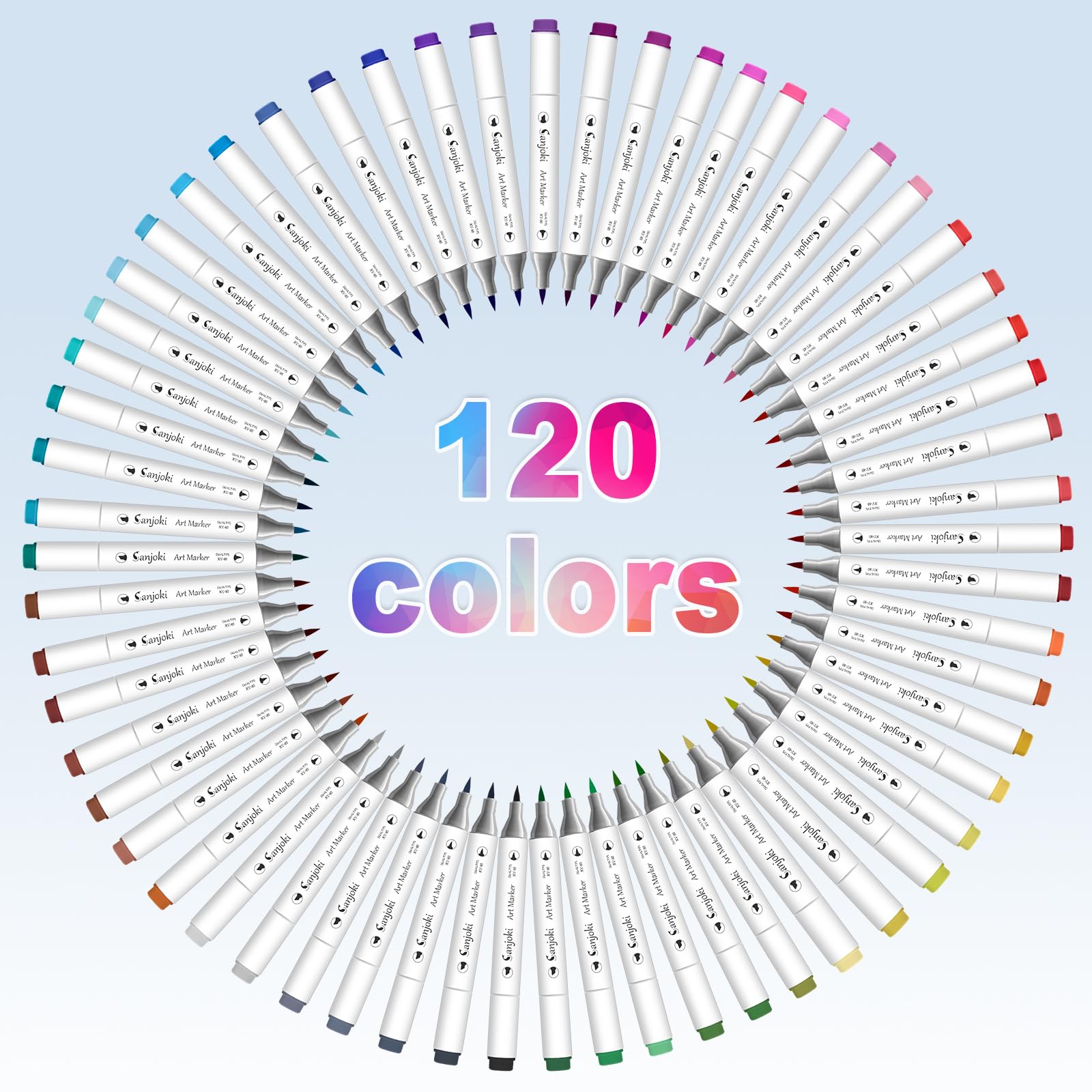 Mua Art Markers 119 Colours and Colourless Mixer, Alcohol Brush, Double ...