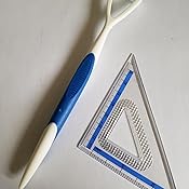 GUM Dual Action Tongue Cleaner Brush and Scraper (Colors May Vary ...