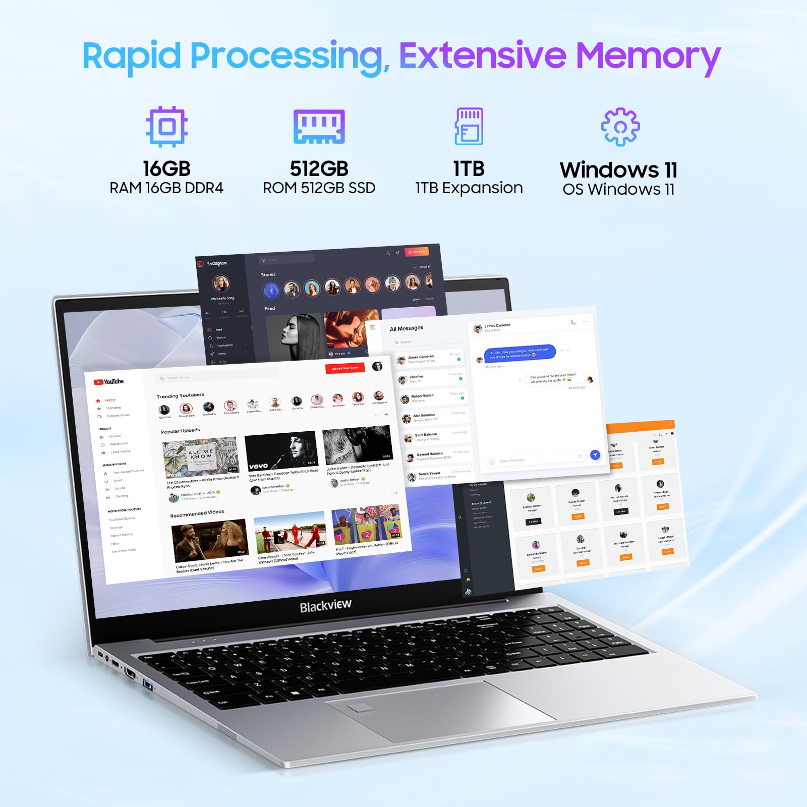 Mua 15.6 Inch Laptop Computer | Gaming Laptop | 16GB(up to 32GB) RAM ...