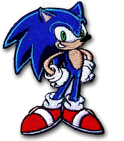 Sonic Iron On Patch Shadow The Hedgehog Sonic The Hedgehog Embroidered ...
