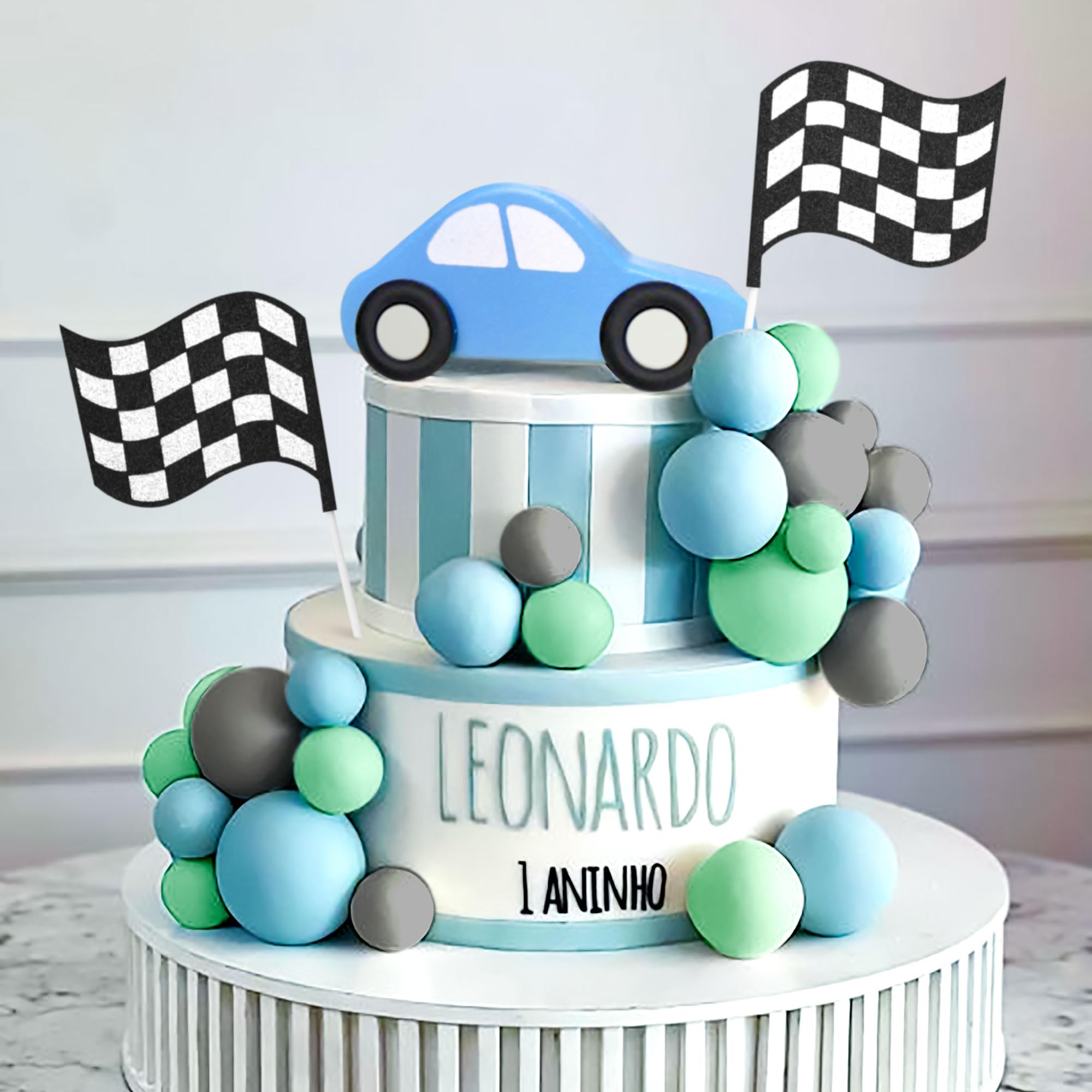 JeVenis Two Fast Cake Topper Race Car Cake Decorations Car Cake Topper ...