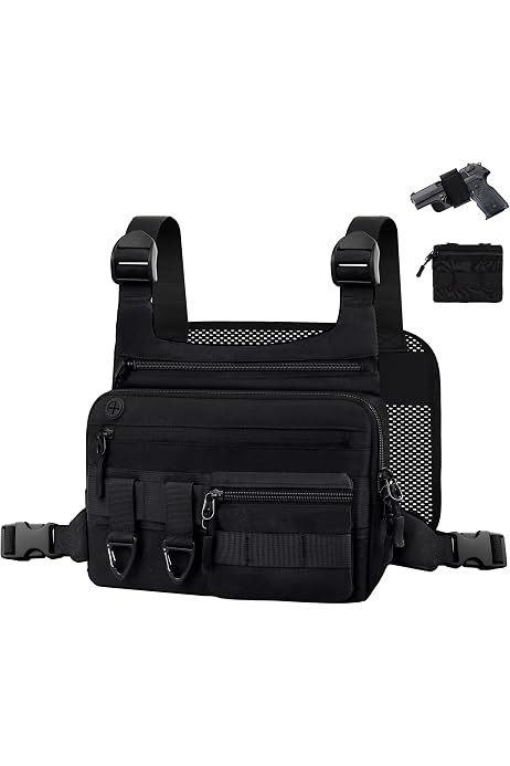 Chest Rig Fitdom Tactical Inspired Sports Utility Chest Pack. Bolso De ...